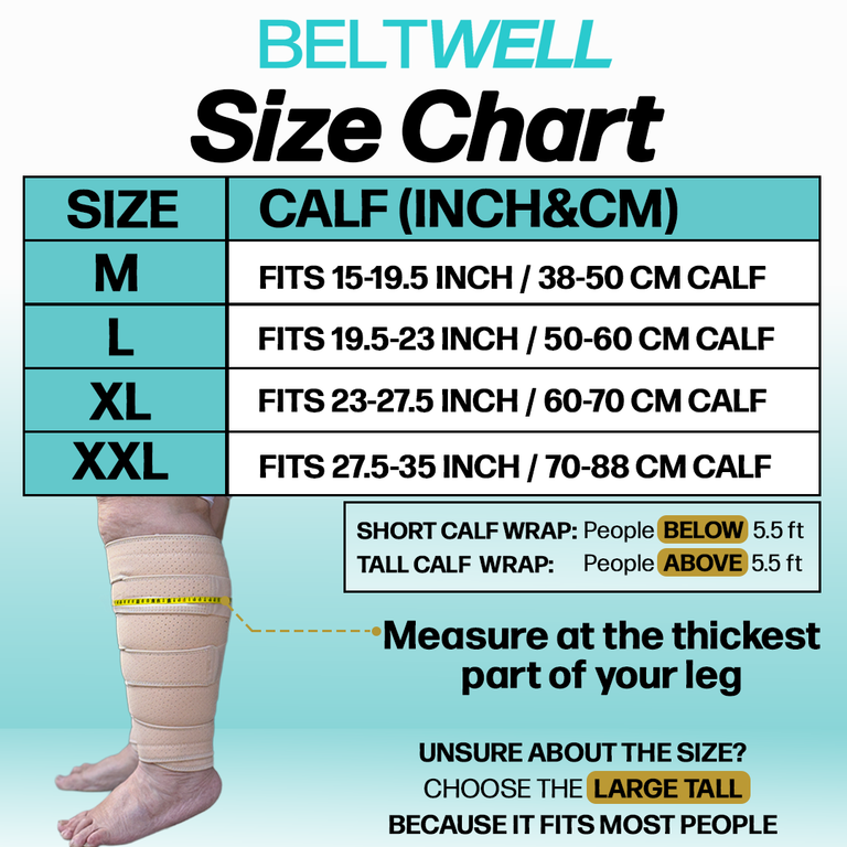 Beltwell® - The Calf Compression Wraps For Big Swollen Calves